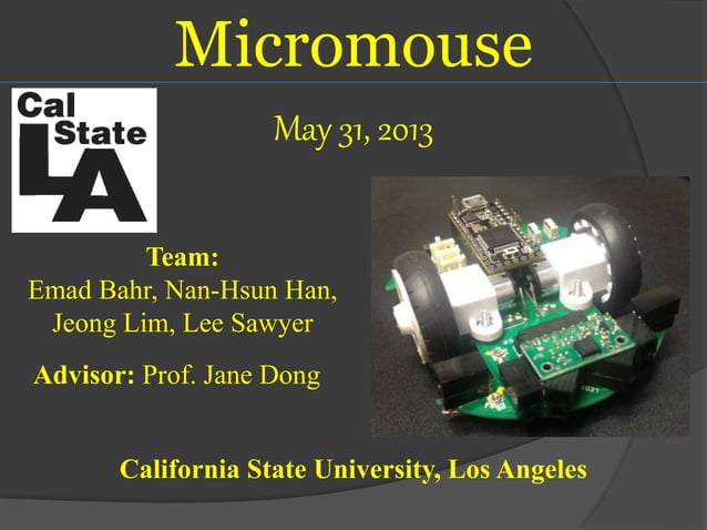 Micromouse Presentation no video | PPTX