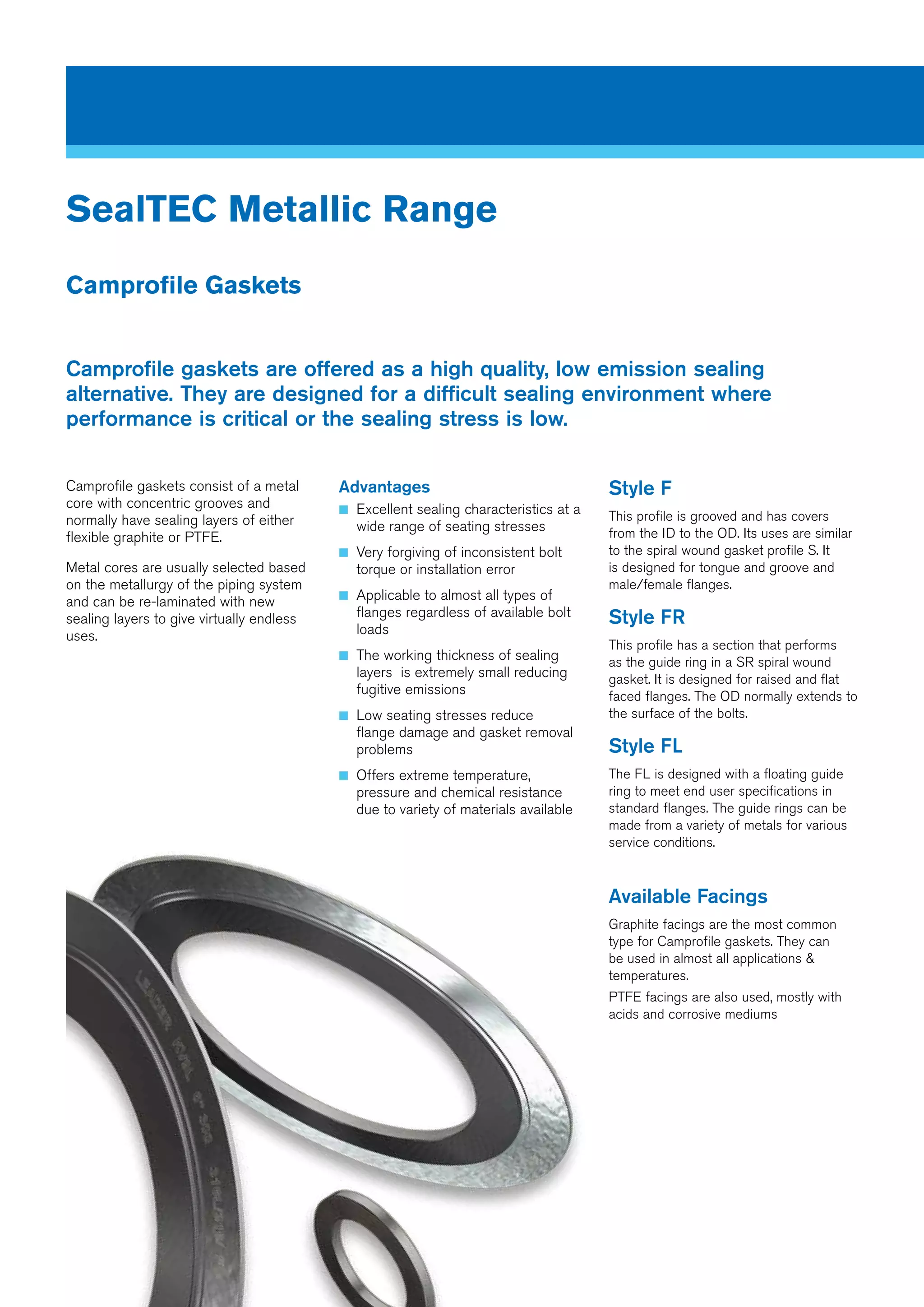 Sealtec Metallic Gaskets from ERIKS | PDF