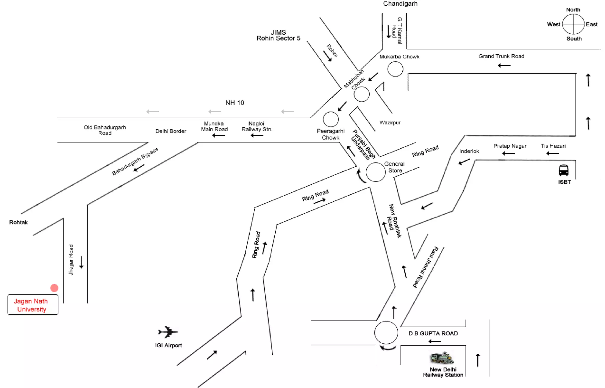 JU Location Map help you to reach us | PDF