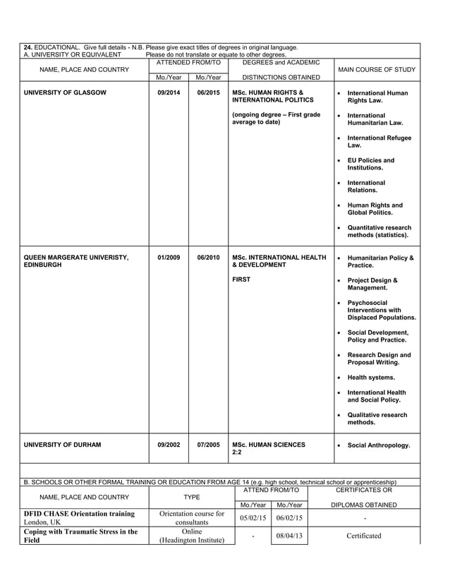 Nicholas Jones P11 Form | PDF | Resume Writing and Advice | Job Search