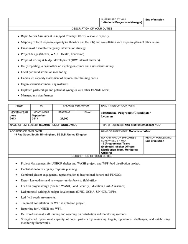 Nicholas Jones P11 Form | PDF | Resume Writing and Advice | Job Search