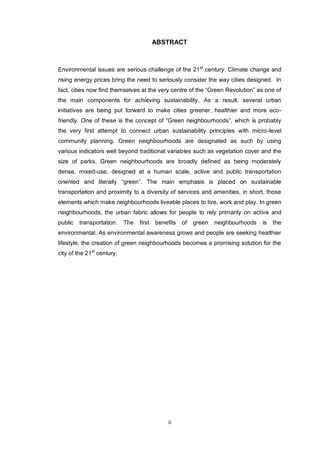 GREEN NEIGHBOURHOOD DESIGN | PDF