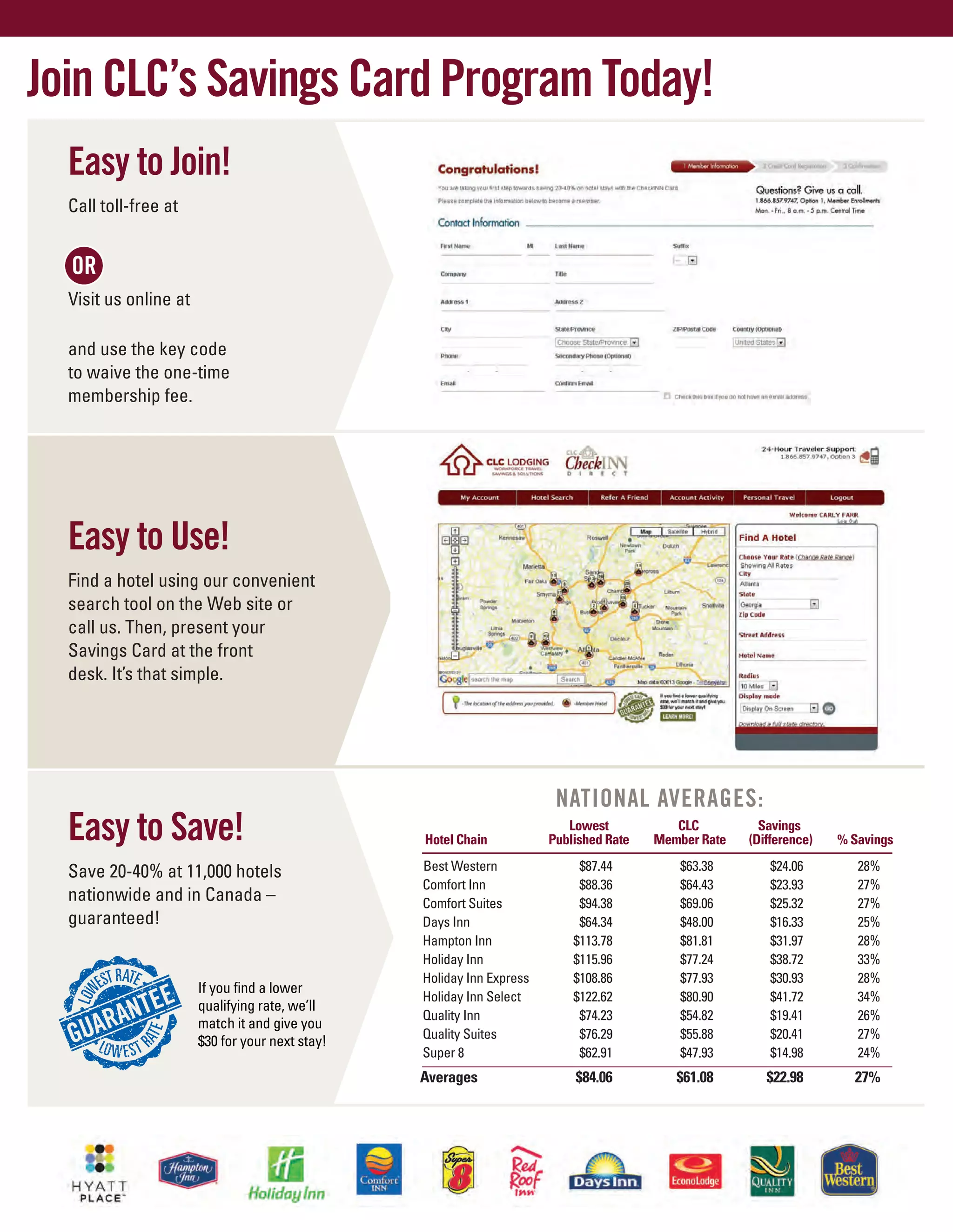 CLC Lodging Information from Austin Stading | PDF