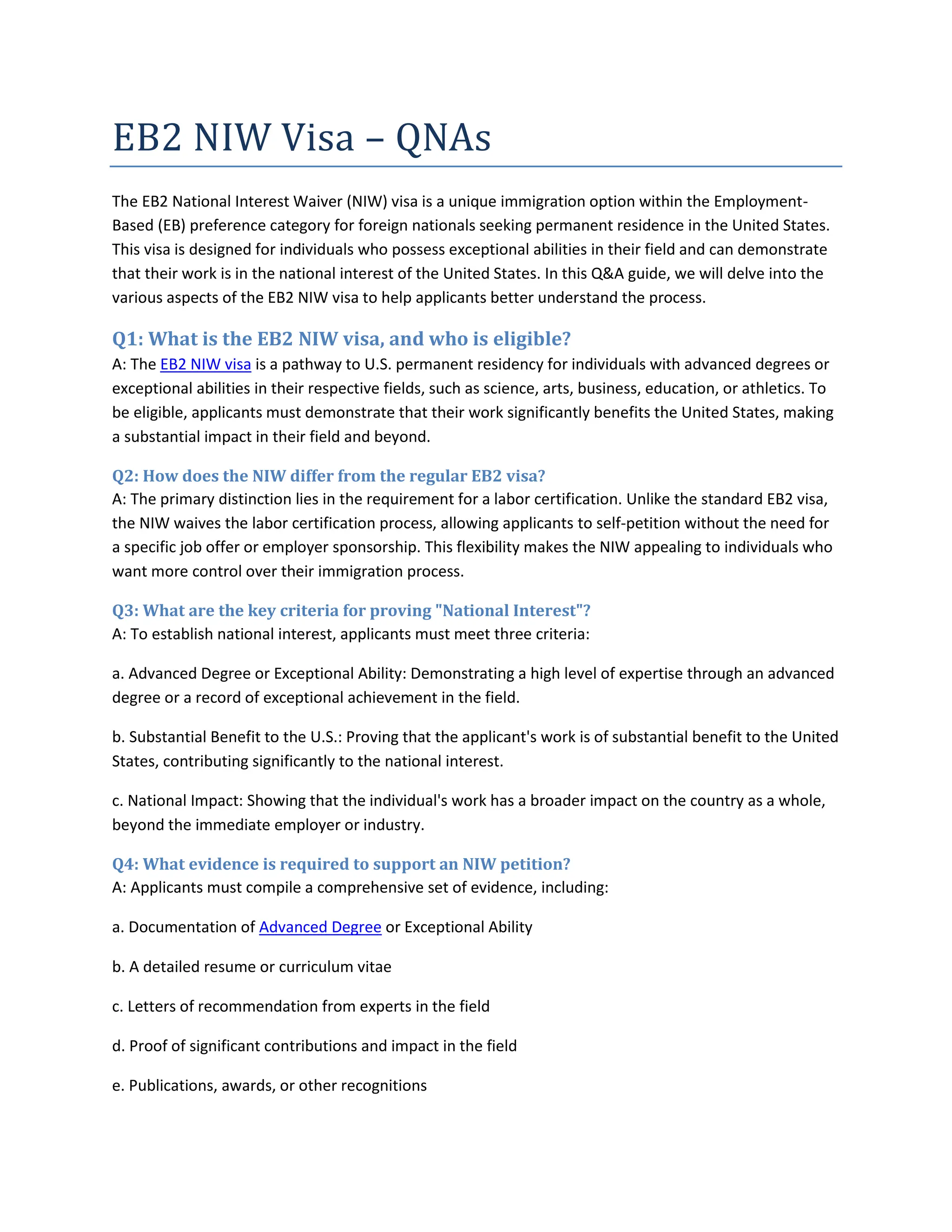 EB2 NIW National Interest Waiver Visa – QNAs.docx
