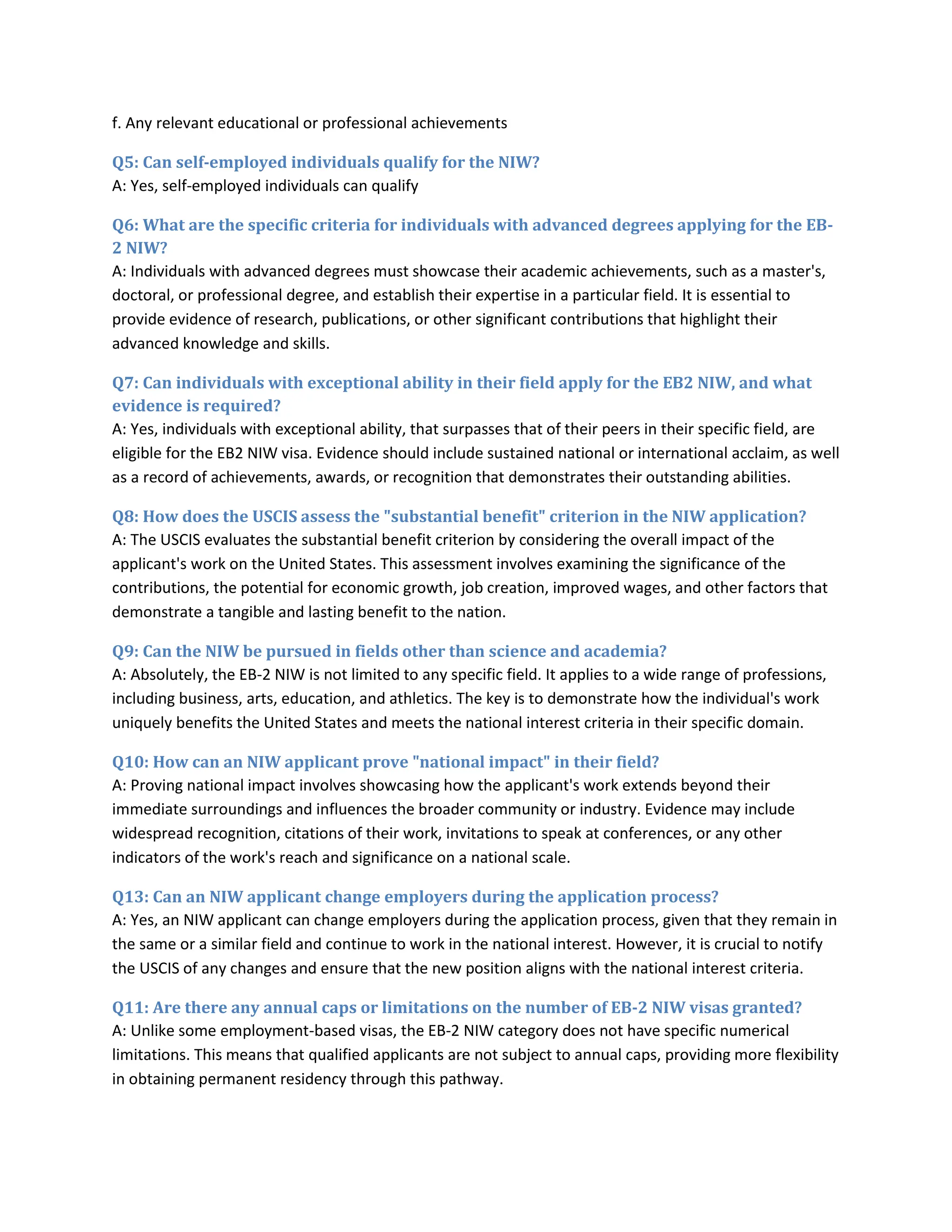 EB2 NIW National Interest Waiver Visa – QNAs.docx