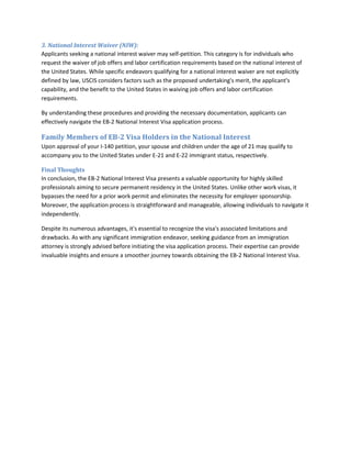 EB2 NIW Visa (National Interest Waiver) Requirements.docx