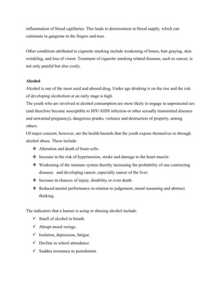 DRUGS AND SUBSTANCE ABUSE SENSITIZATION | DOC