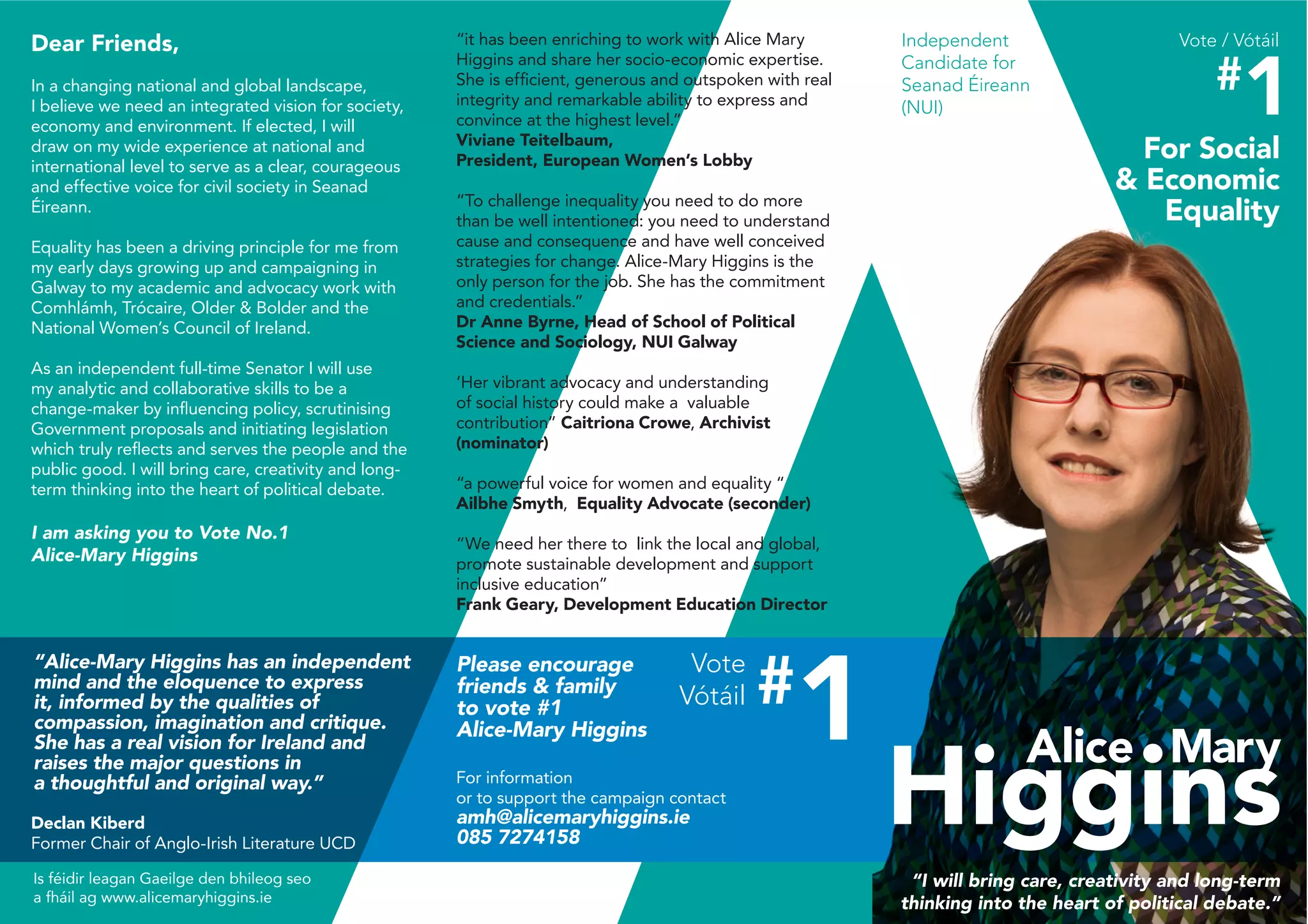 Alice_MaryHiggins_SeanadNUI | PDF | Political Issues & policy | Politics