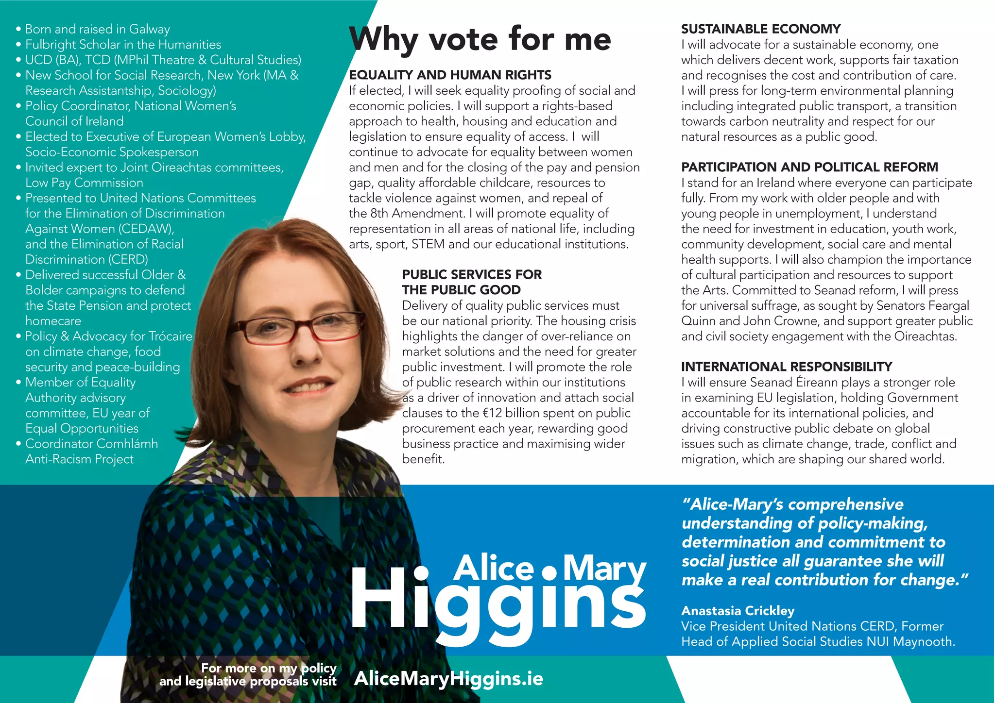Alice_MaryHiggins_SeanadNUI | PDF | Political Issues & policy | Politics
