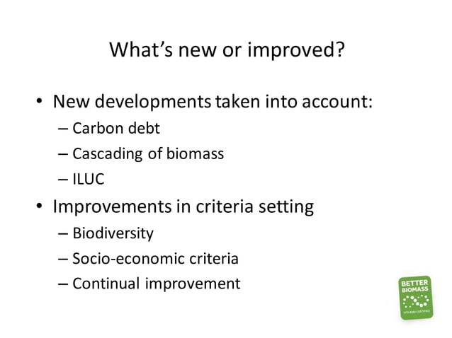 20151027 Better Biomass workshop Brussels | PDF