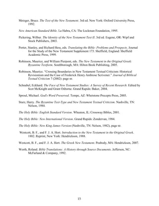 New Testament Introduction Text Type Paper | PDF