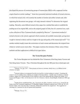 New Testament Introduction Text Type Paper | PDF