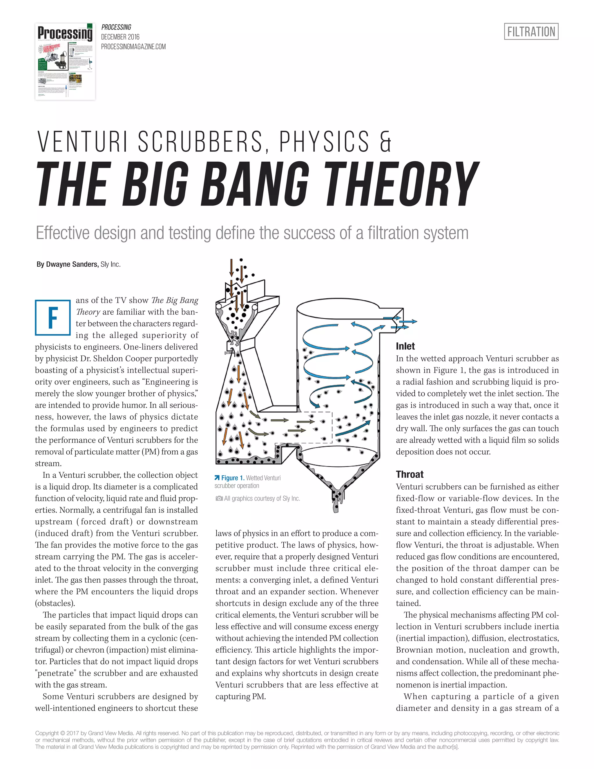 Venturi Scrubbers Physics and The Big Bang Theory | PDF