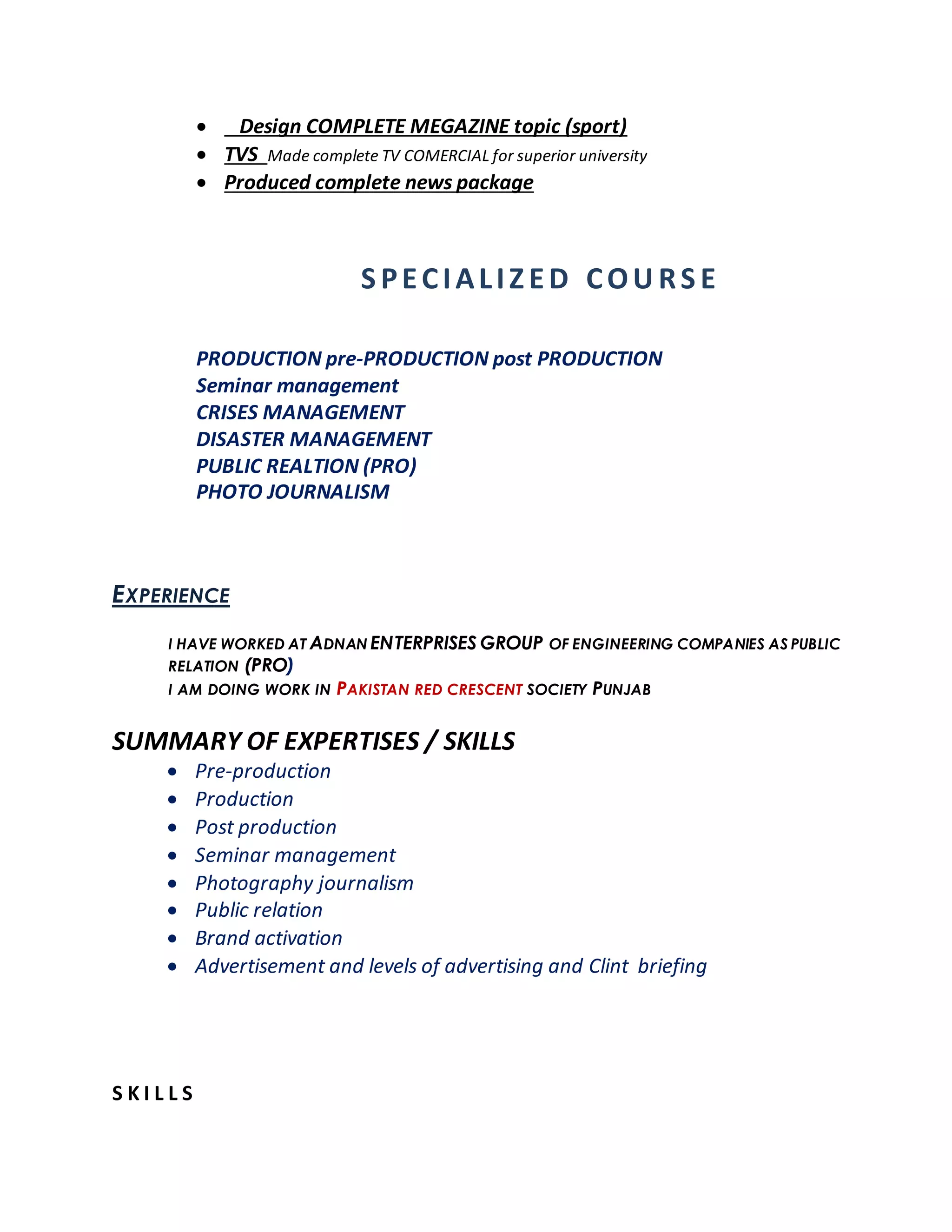 saeed cv | DOCX