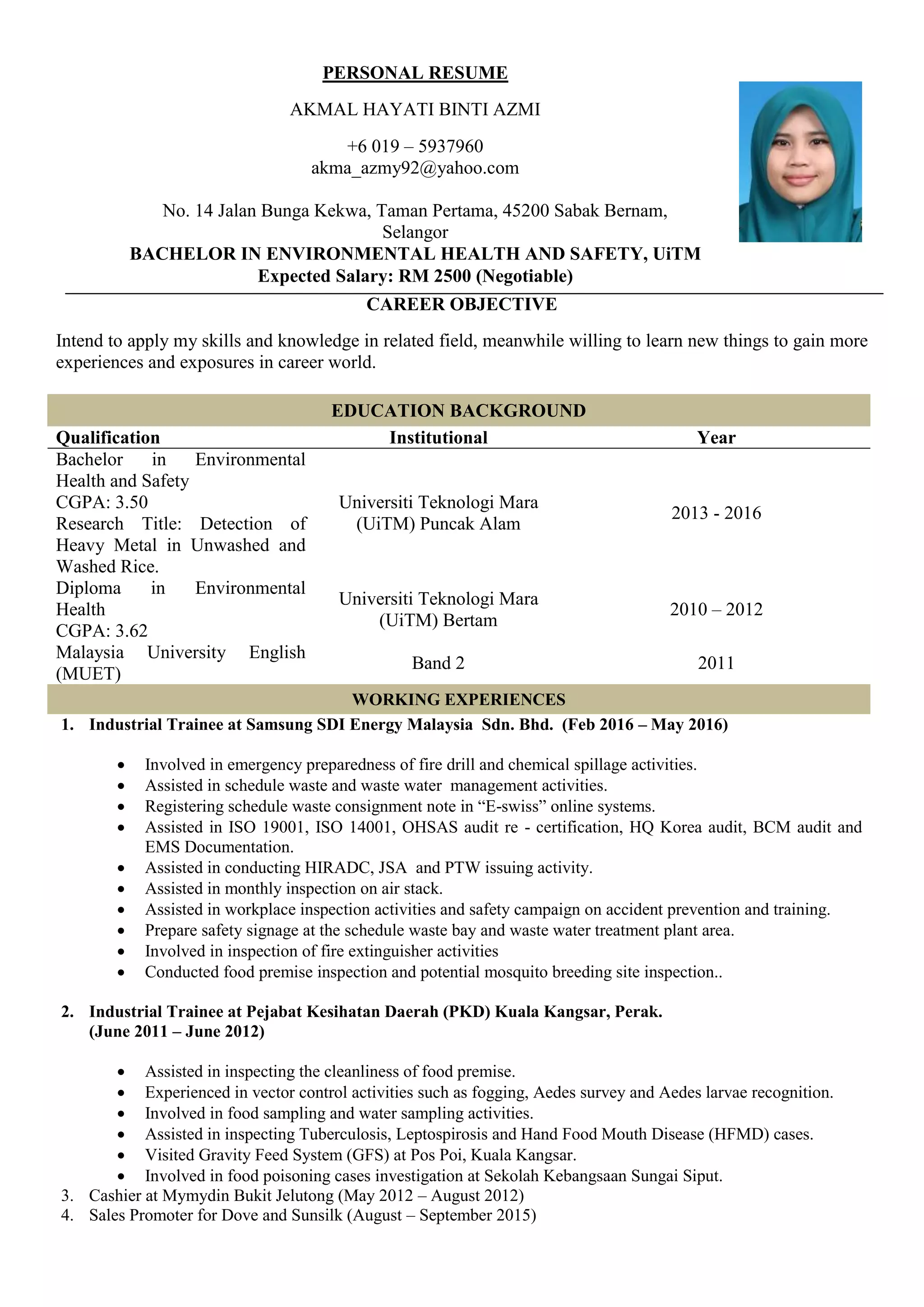 1. RESUME AKMAL HAYATI | PDF