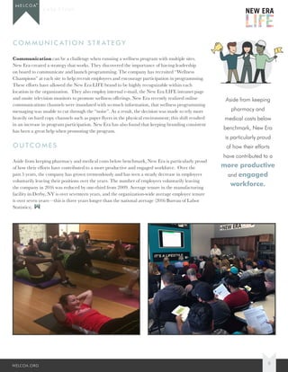 New Era Case Study Creating a Culture of Health | PDF