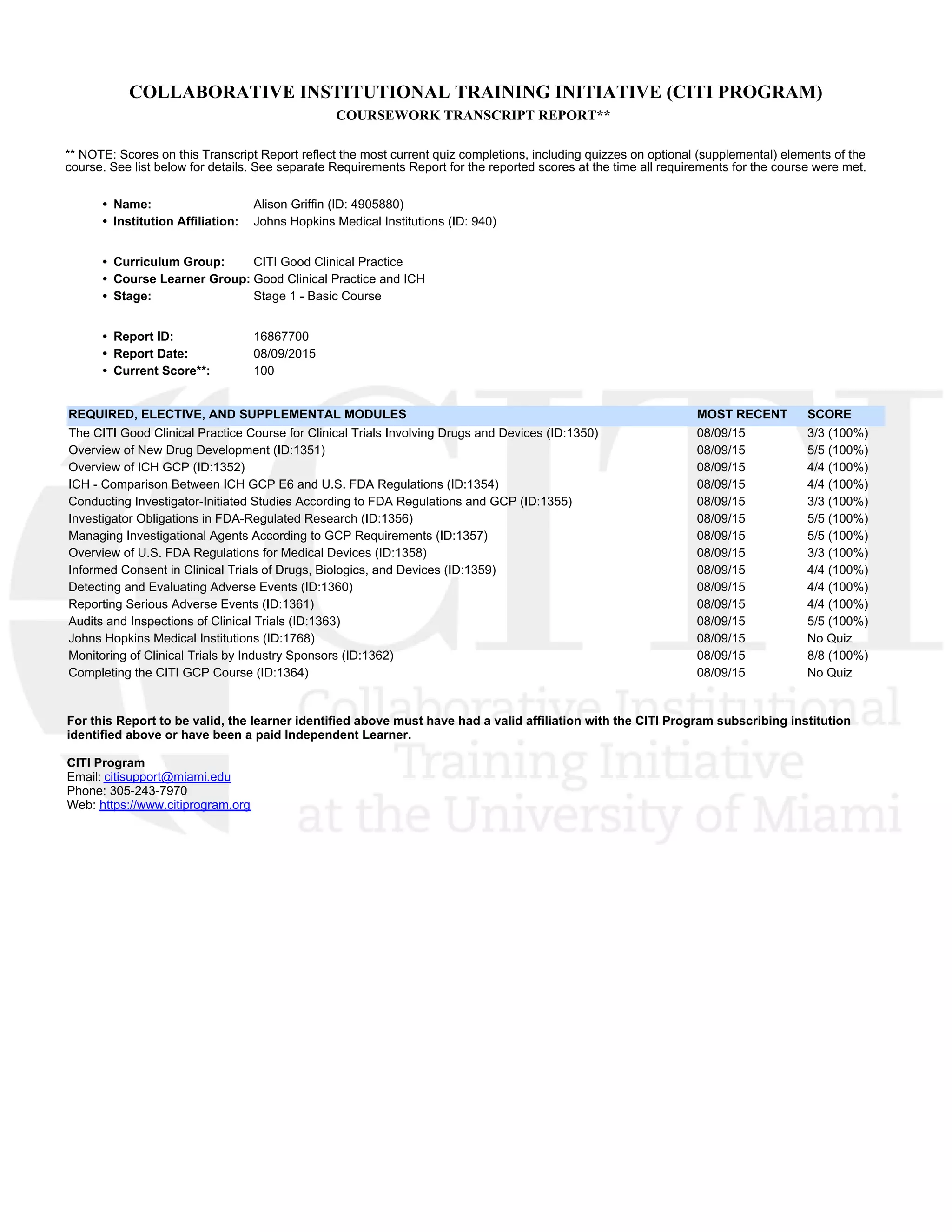 Johns Hopkins CompletionReport4905880 | PDF