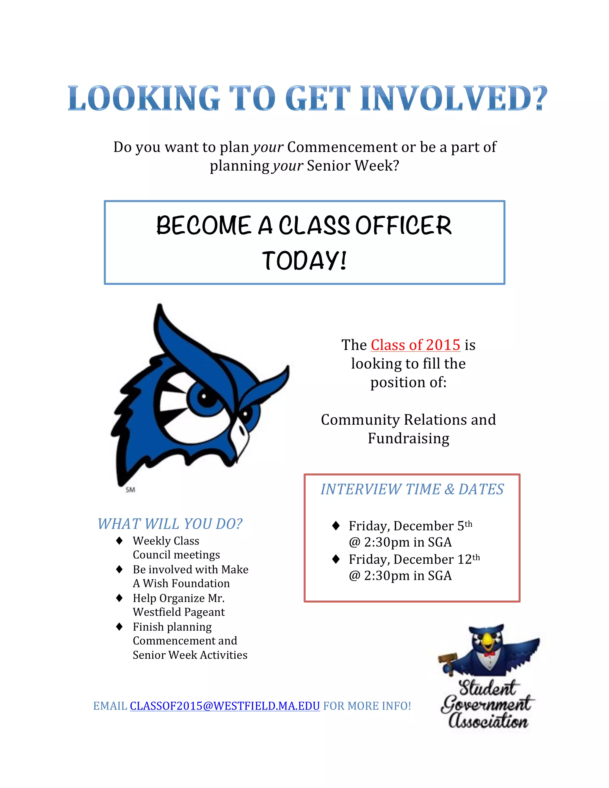 SGA Opening Flyer | PDF