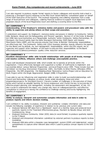Key competencies and skills - June 2016 | DOCX