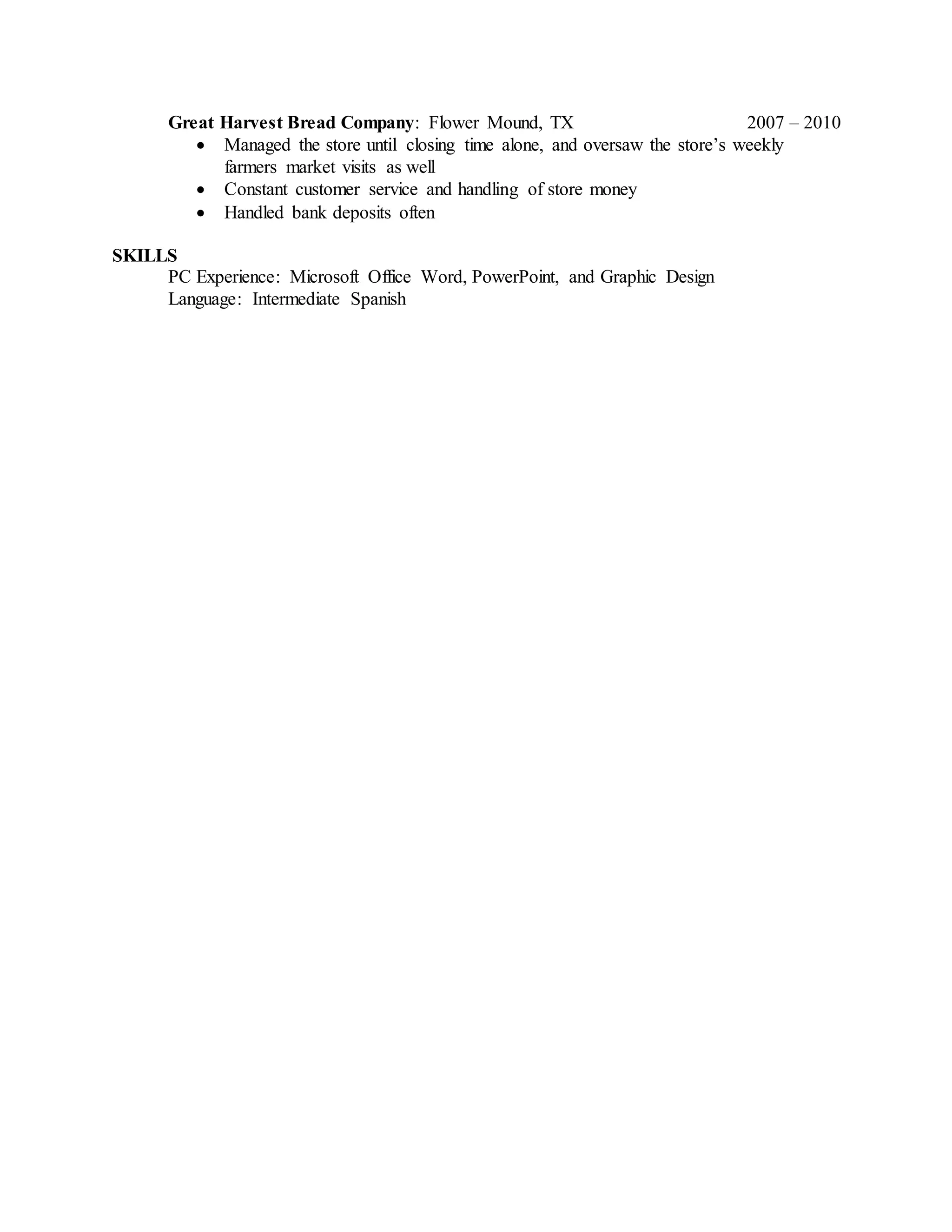 Preston Capps Resume | PDF
