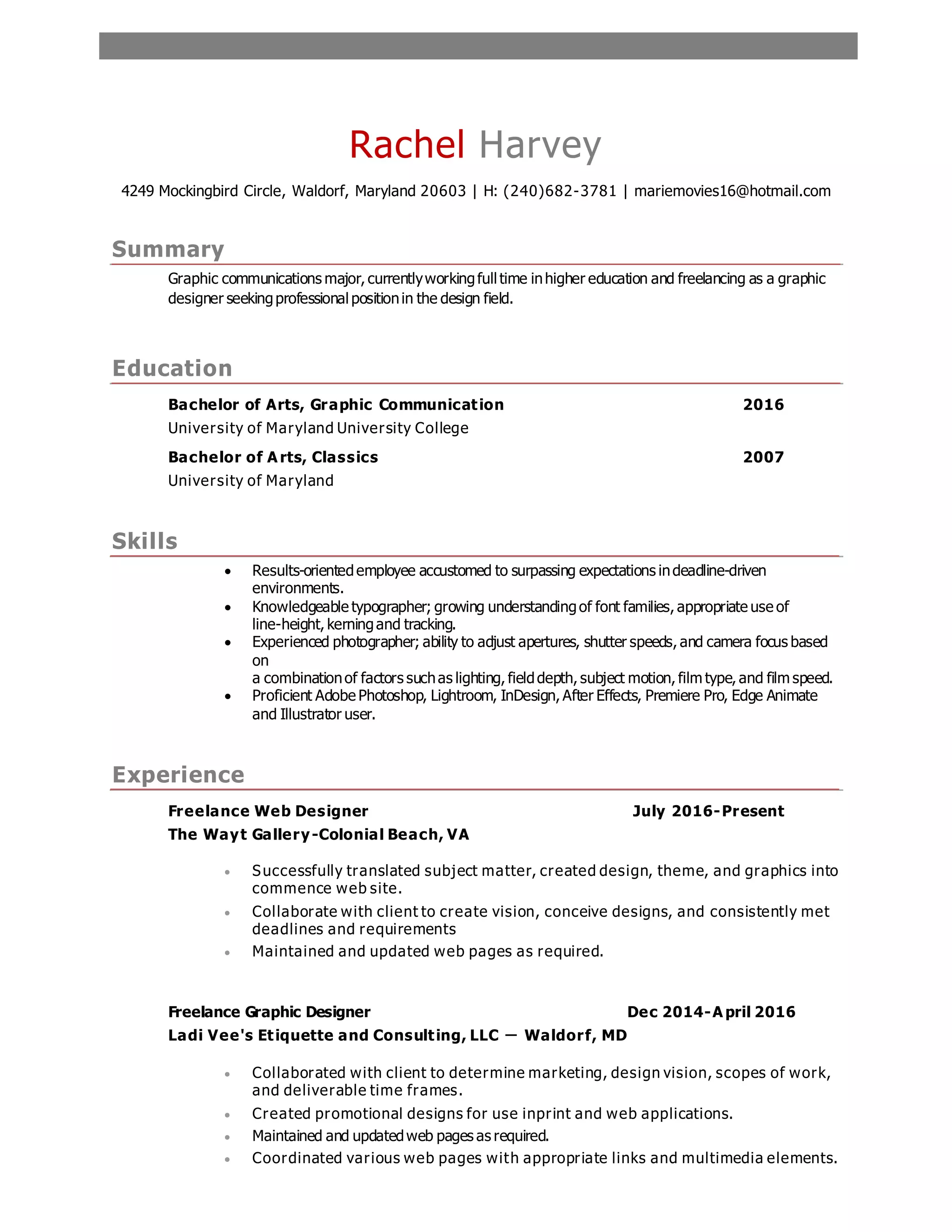 Rachel Harvey.Resume.Sept2016 | DOCX