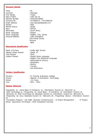 Thabo_Mashapa_Resume[1]_(1)[1] | DOCX