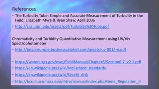 Turbidity Project | PPTX