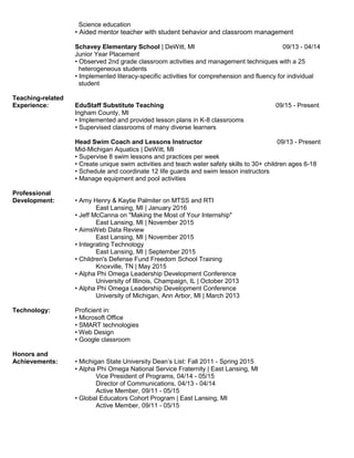 sam resume draft 2 | PDF | Professional School | Postgraduate Education