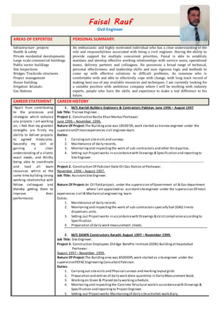 New CV Faisal Rauf | PDF