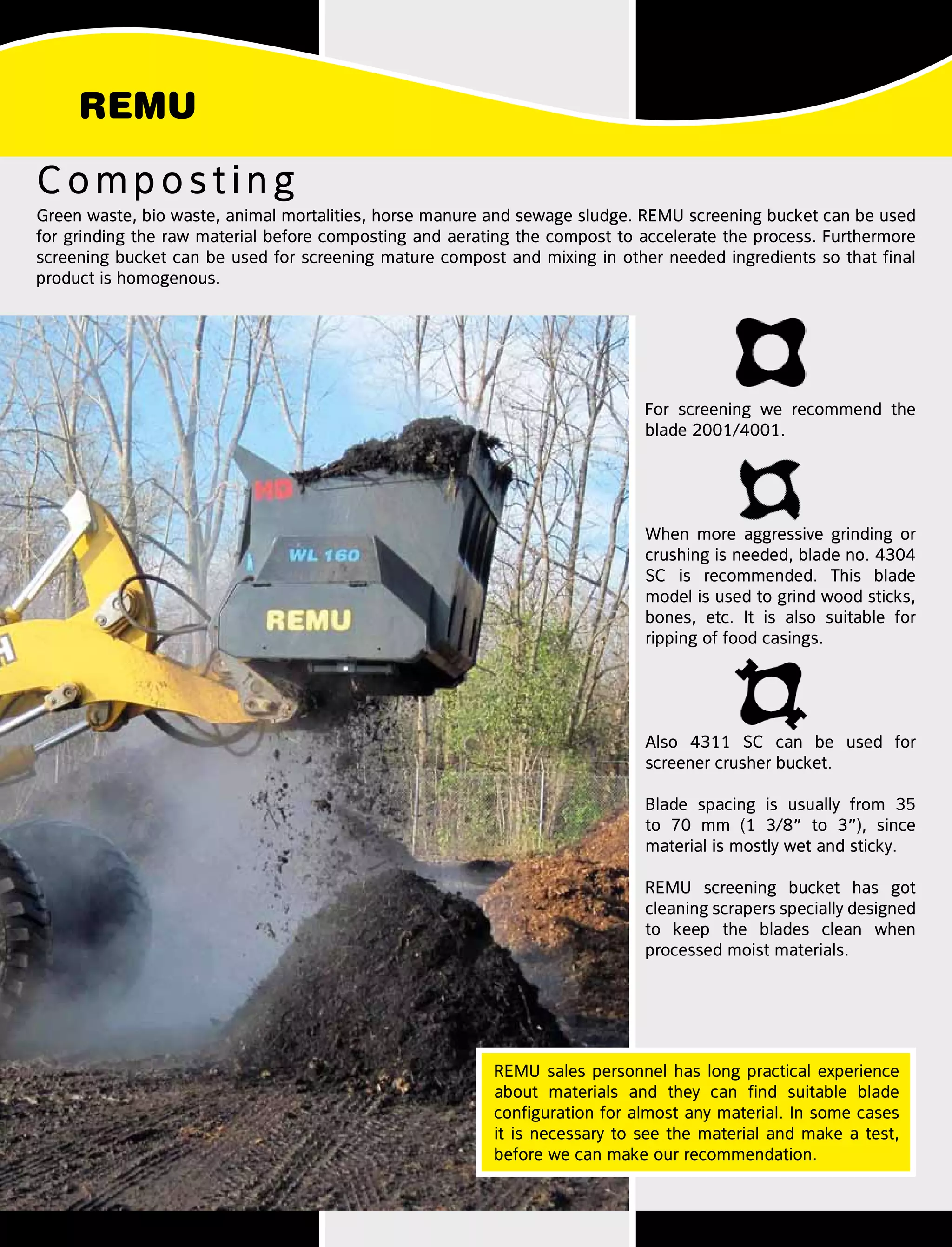 Remu Screening Bucket Brochure | PDF