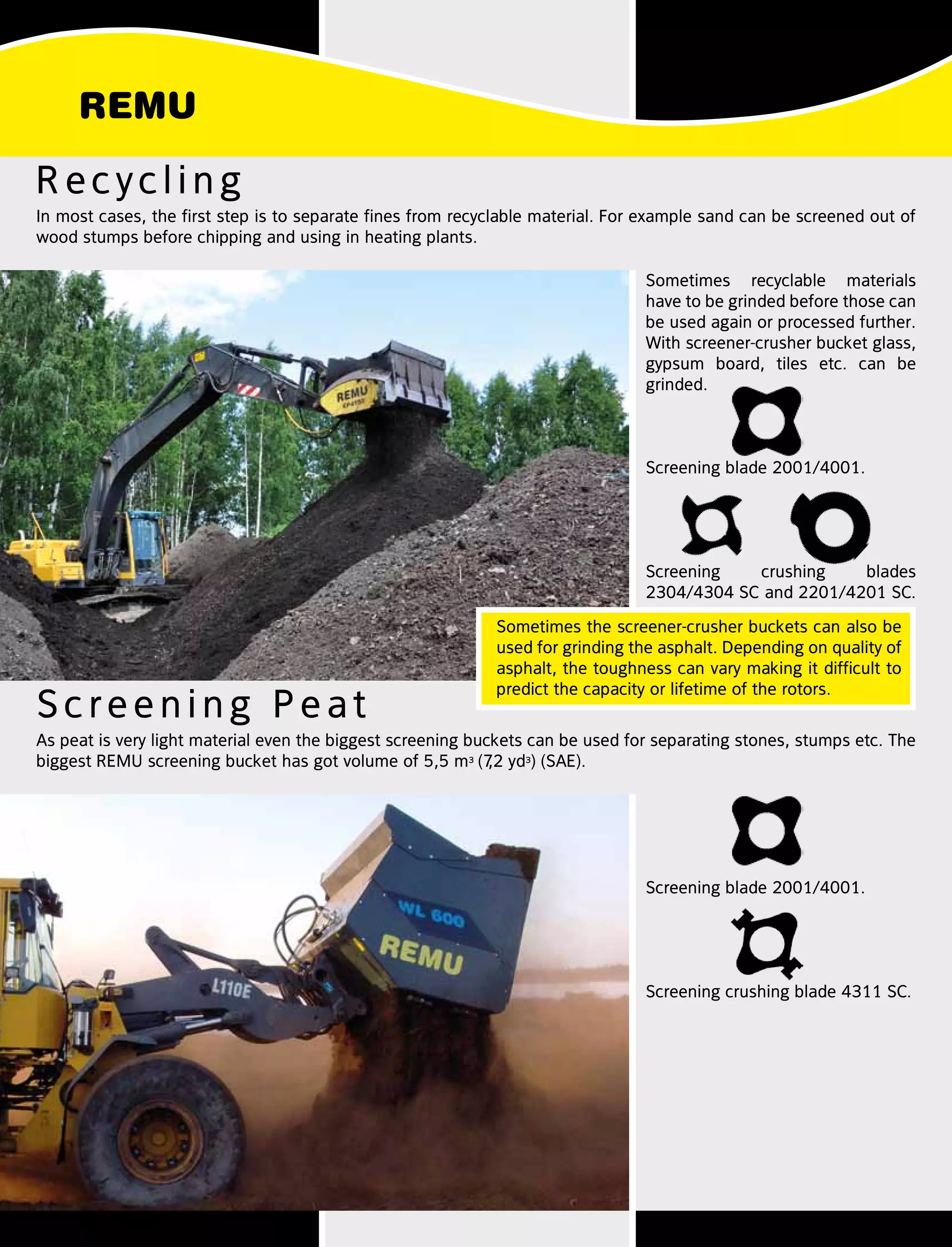 Remu Screening Bucket Brochure | PDF