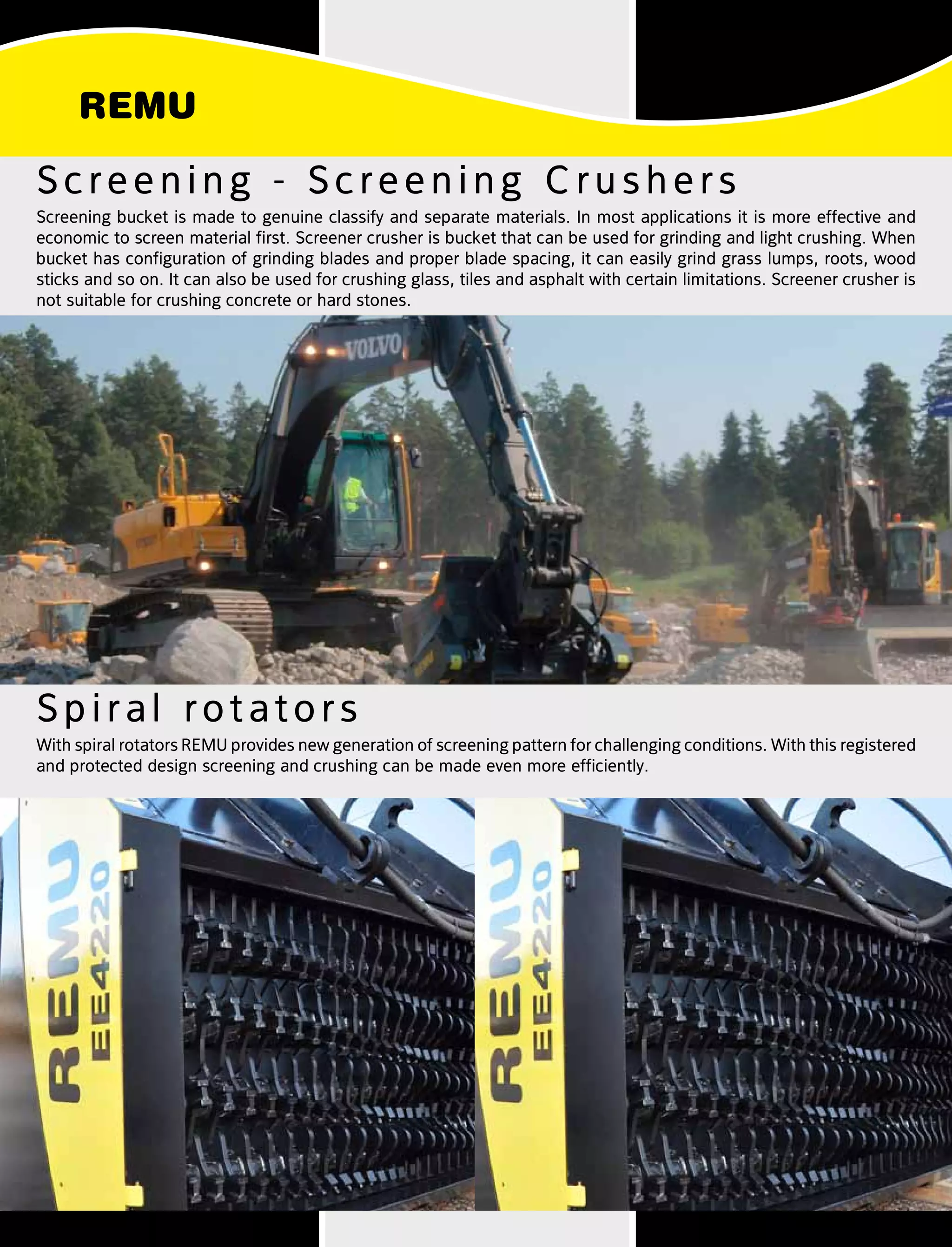 Remu Screening Bucket Brochure | PDF
