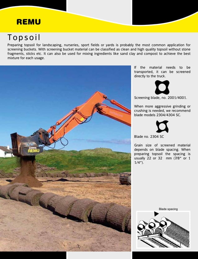 Remu Screening Bucket Brochure | PDF