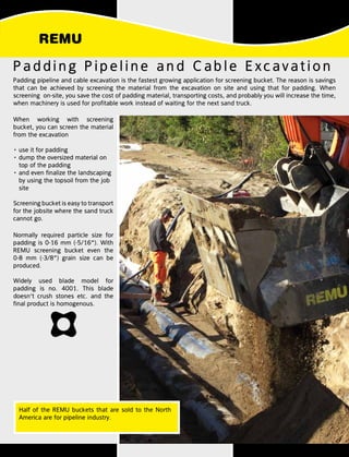 Remu Screening Bucket Brochure | PDF