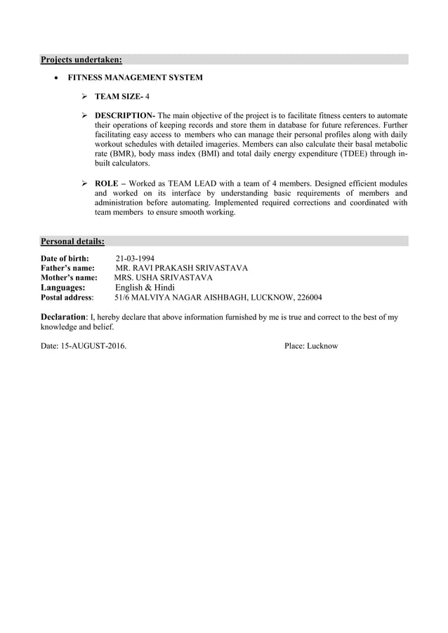 AKASH SRIVASTAVA CV | PDF