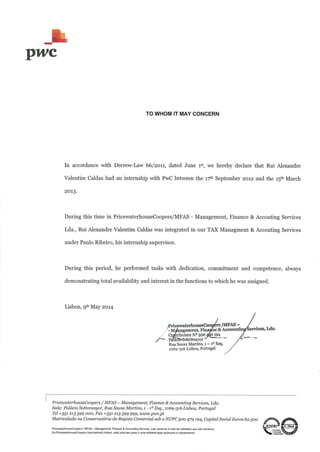 Letter PwC | PDF