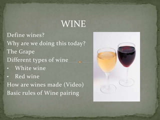 BASIC WINE TRAINING | PPTX
