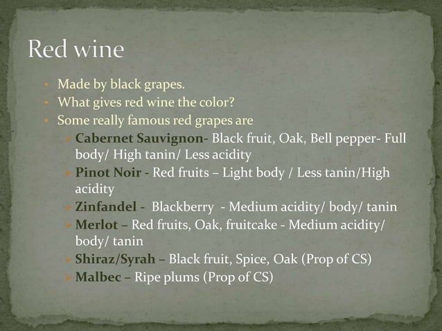 BASIC WINE TRAINING | PPTX | Alcoholic Beverages | Food & Drink