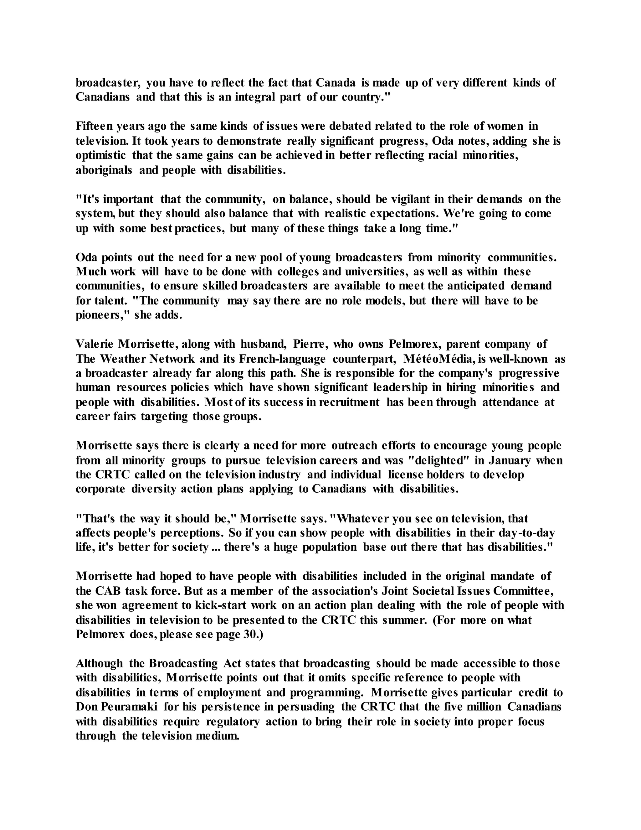 BEYOND TOKENISM - Broadcaster 2004 | PDF