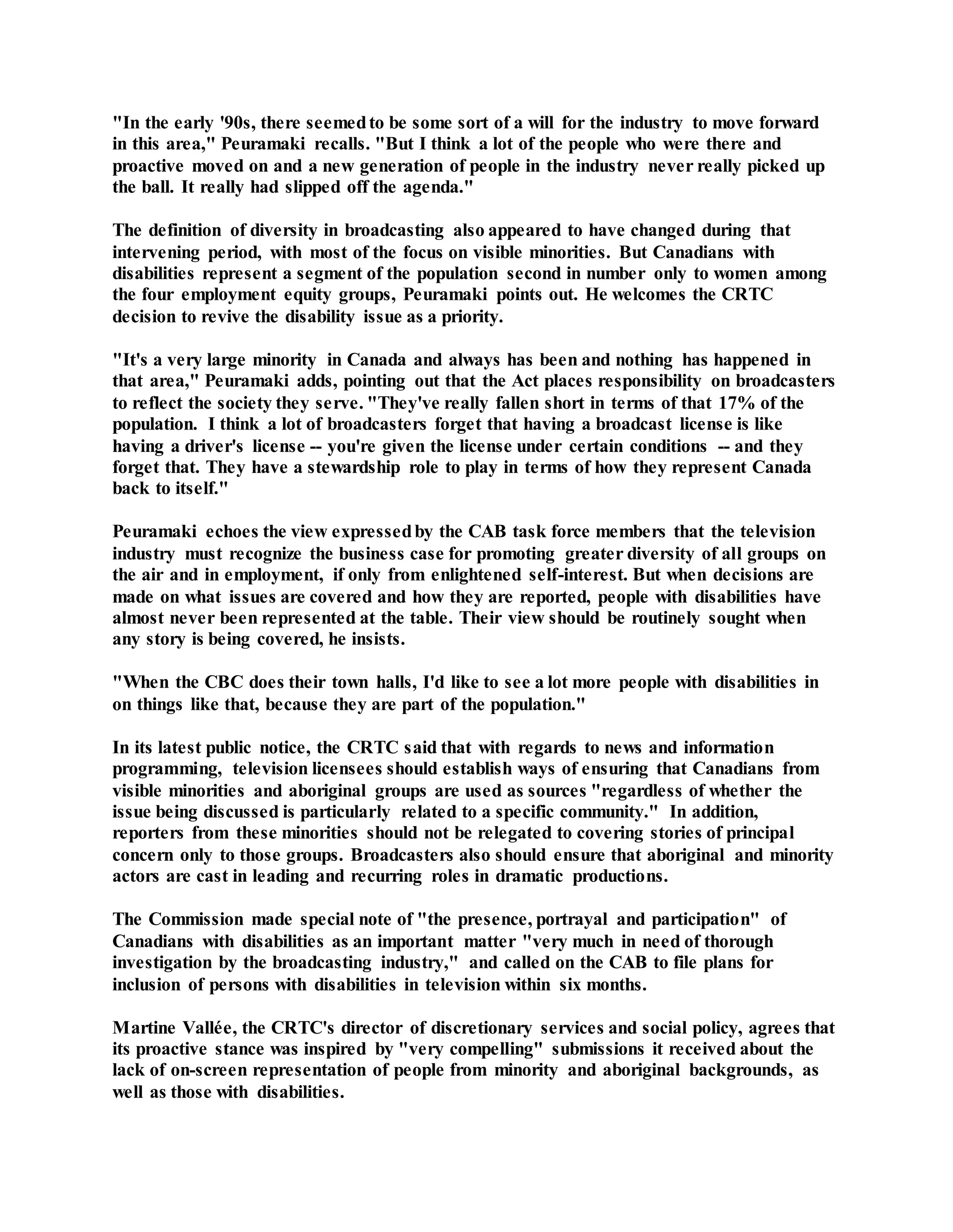 BEYOND TOKENISM - Broadcaster 2004 | PDF