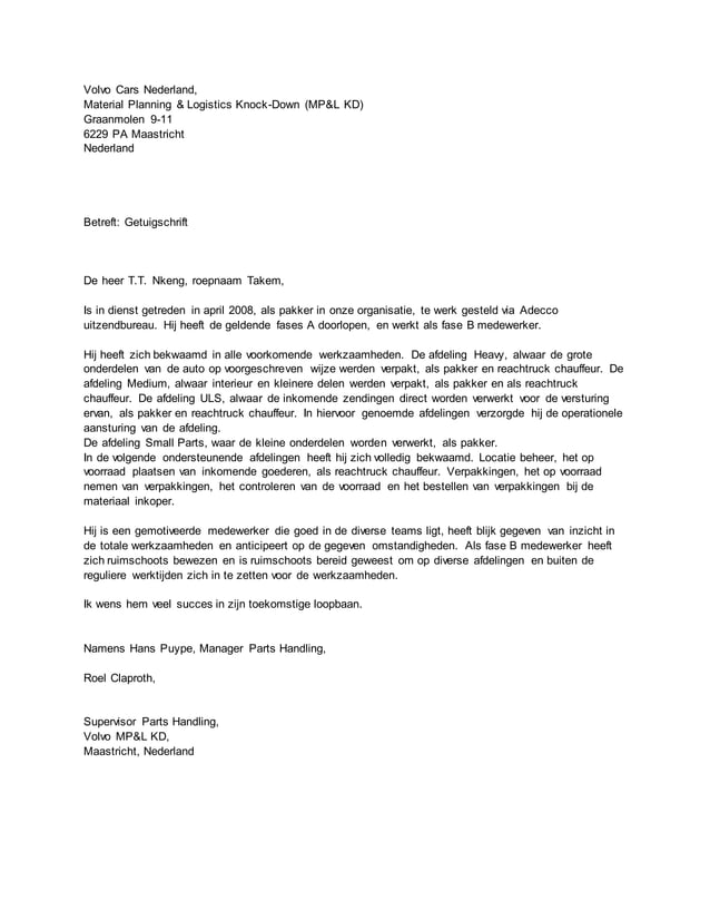 Getuigschrift TNKENG | PDF