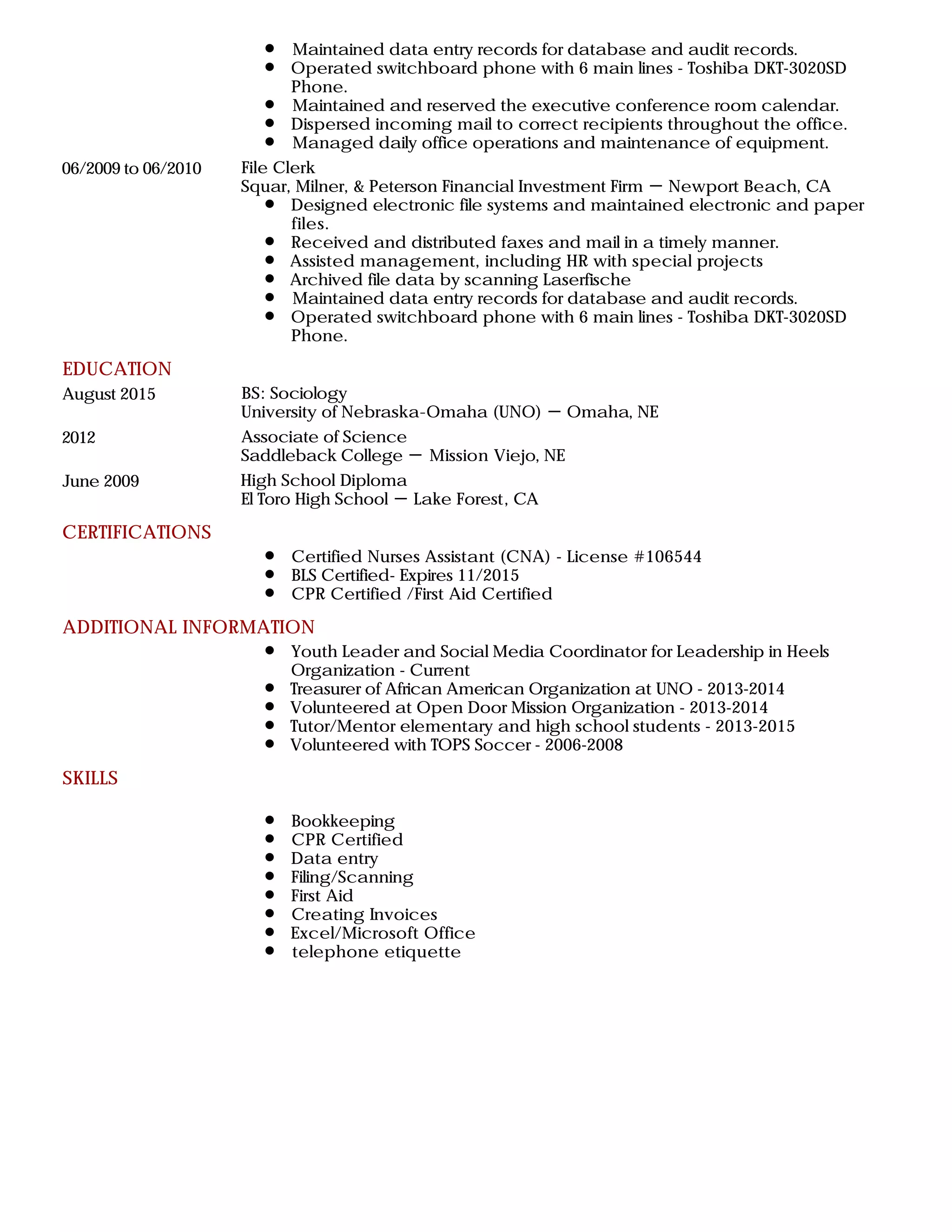 2015RMWResume | PDF | Free Download