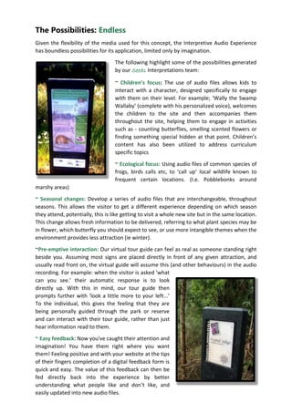 An Interpretative Audio Experience | PDF