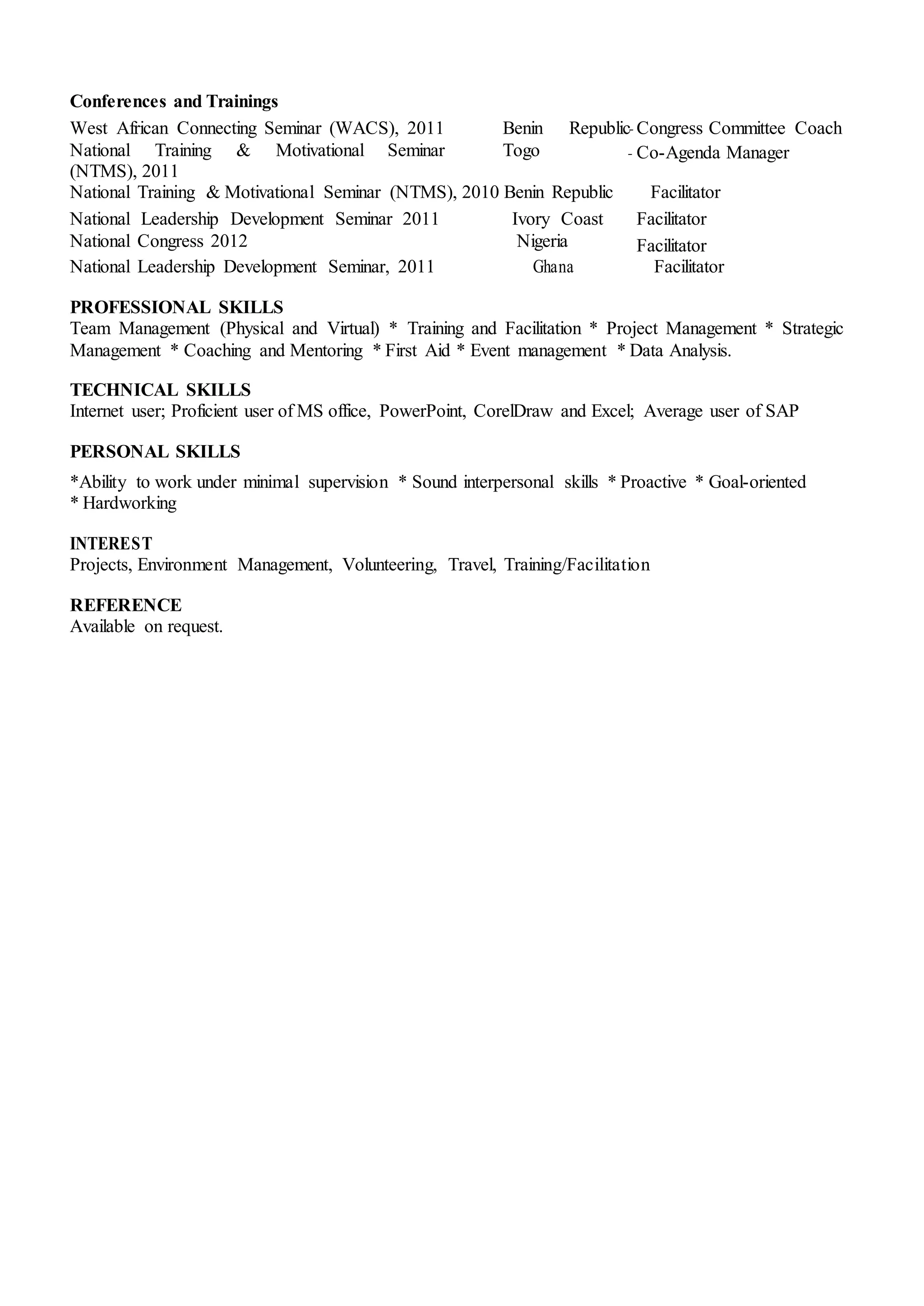 Shittu Ismaila CV | DOCX