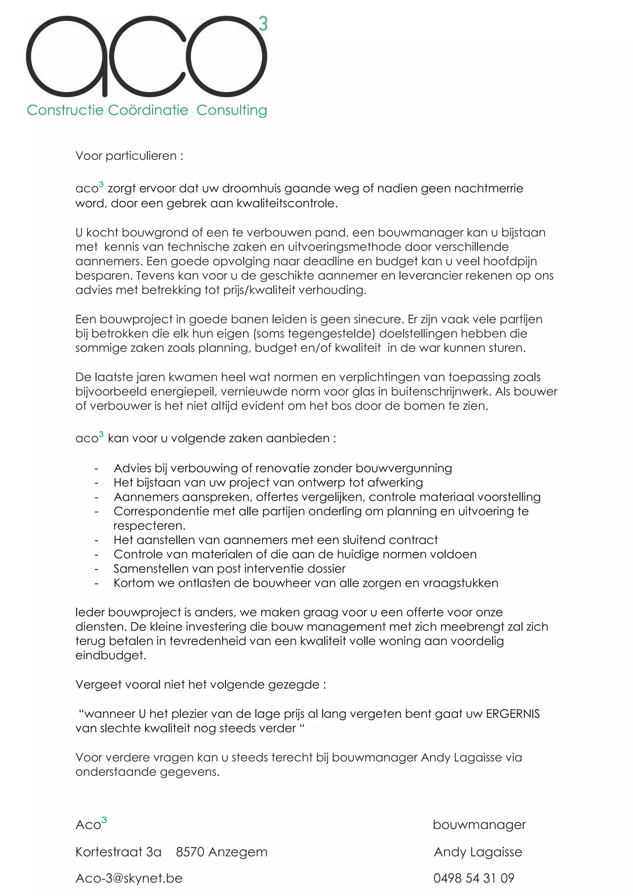 voorstelling aco3 | PDF