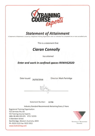 Confined Space | PDF