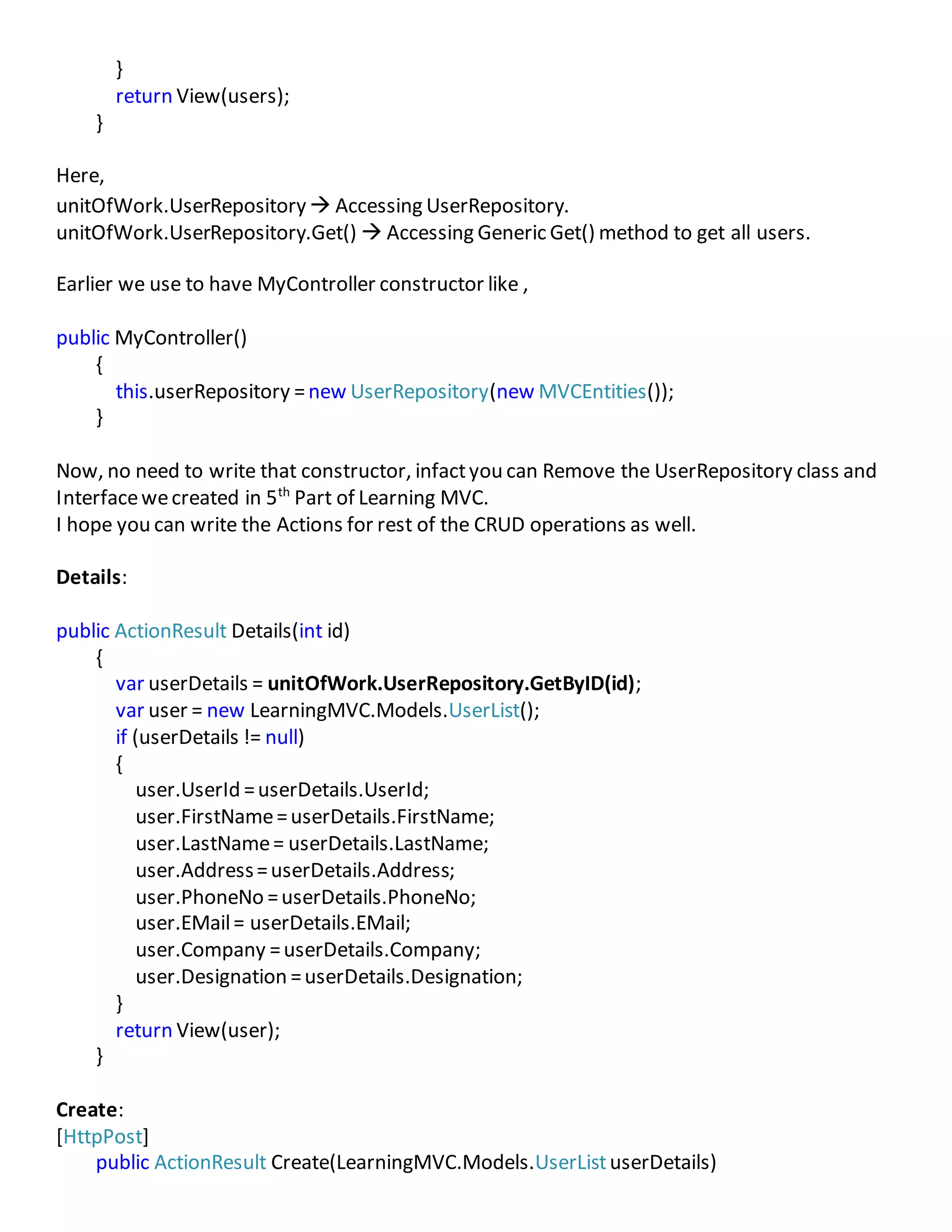 Generic Repository Pattern In Mvc3 Application With Entity Framework Pdf