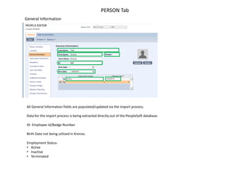 PP KRONOS SETUP TRAINING | PPTX