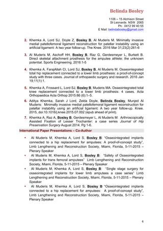 Belinda Bosley CV Nov 2016 | PDF