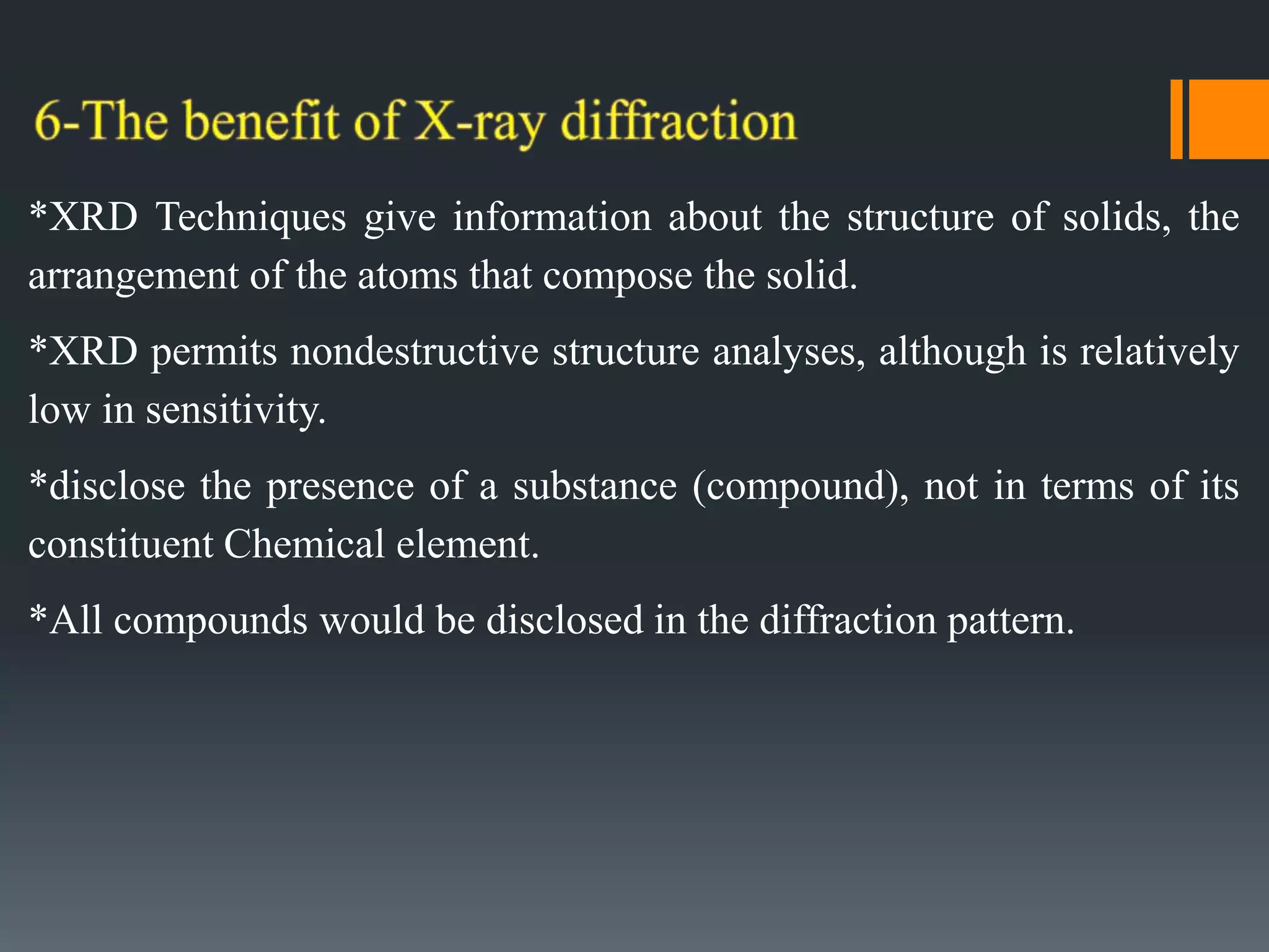 principles of xrd | PPTX